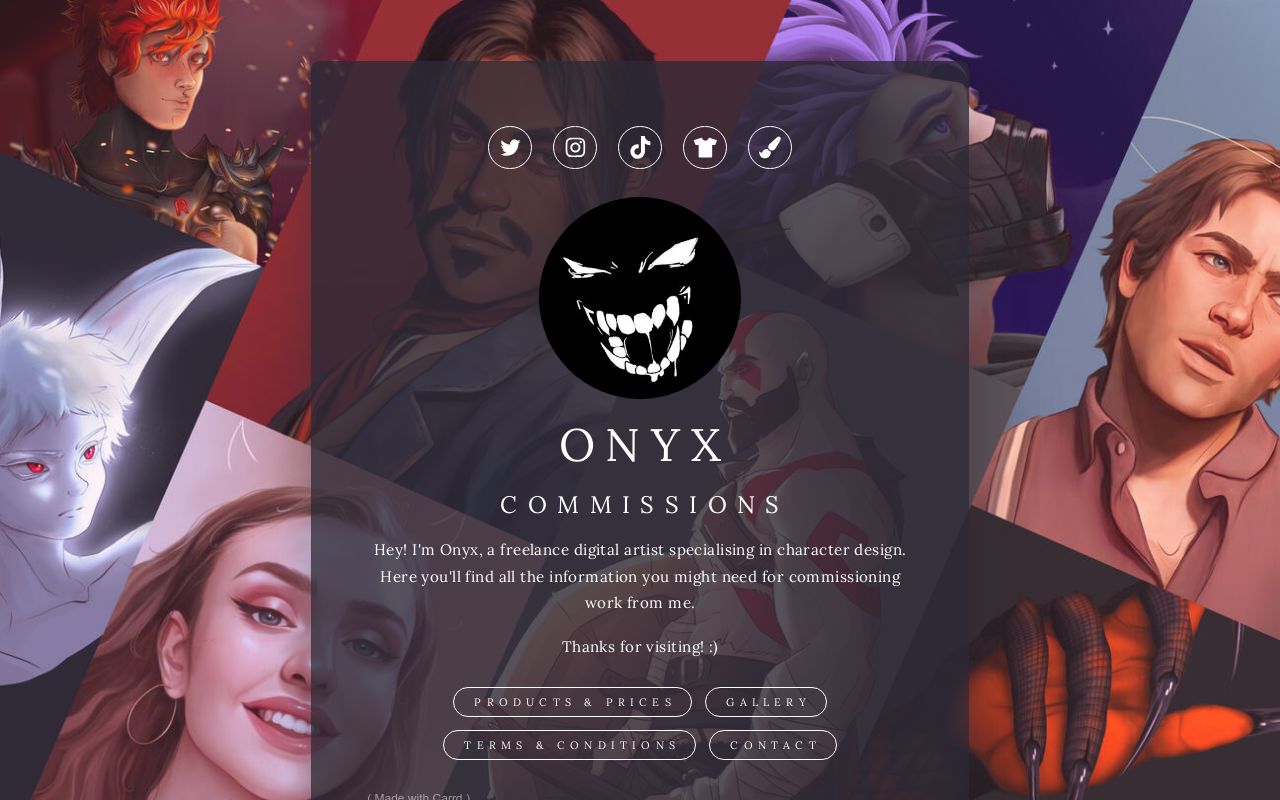 ONYX COMMISSIONS